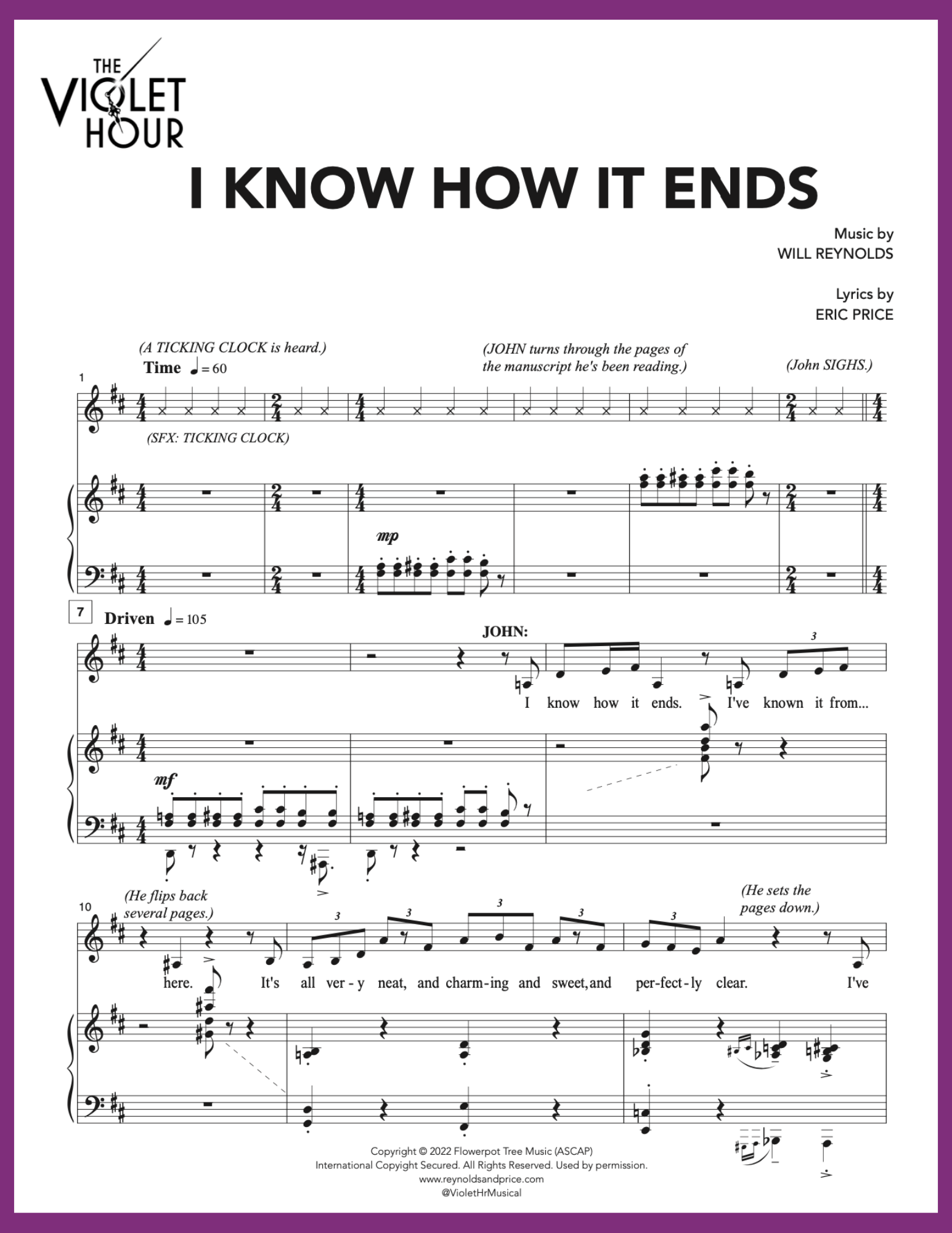 I KNOW HOW IT ENDS – Reynolds & Price